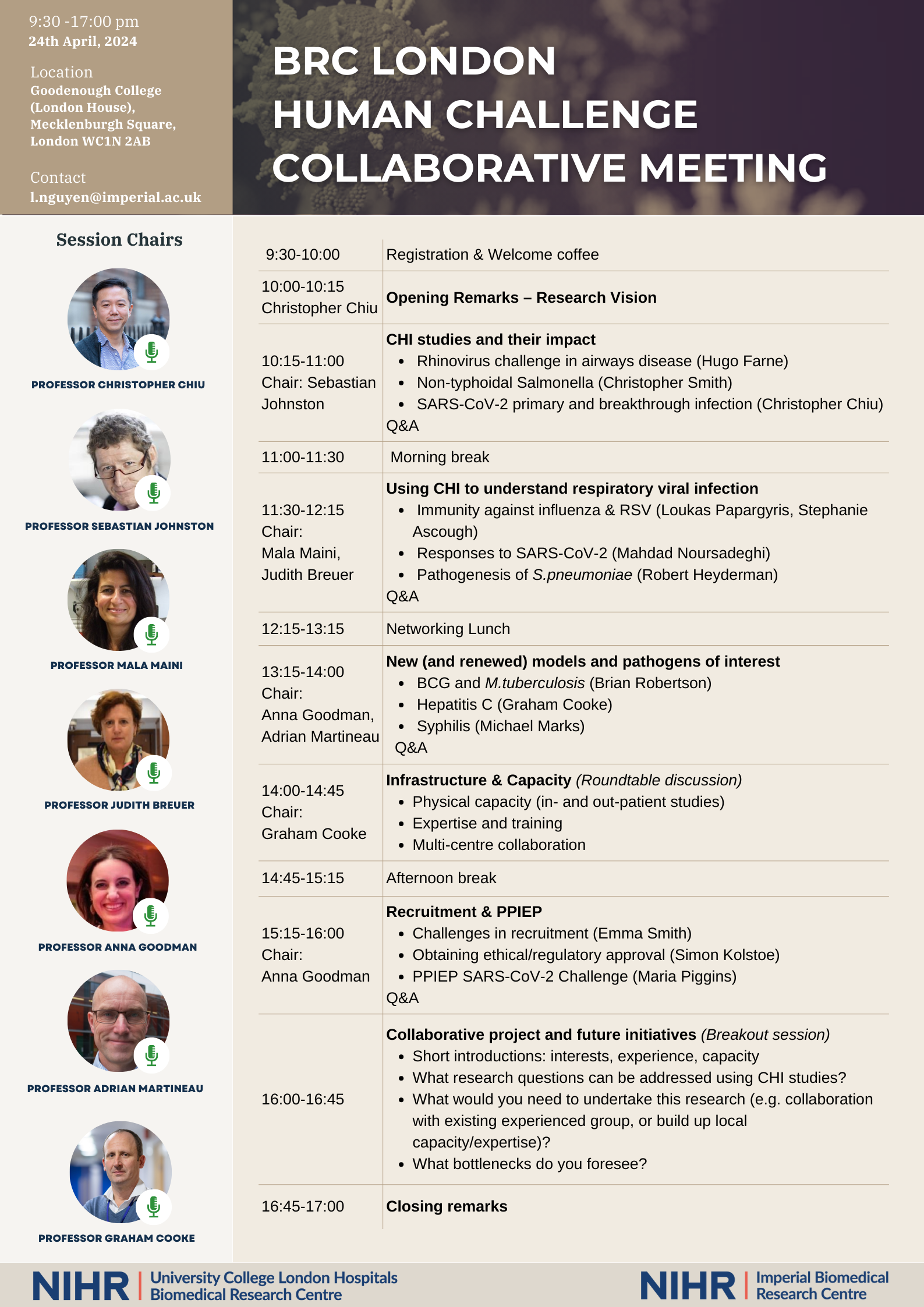 BRC London Human Challenge Meeting – NIHR Imperial Biomedical Research ...